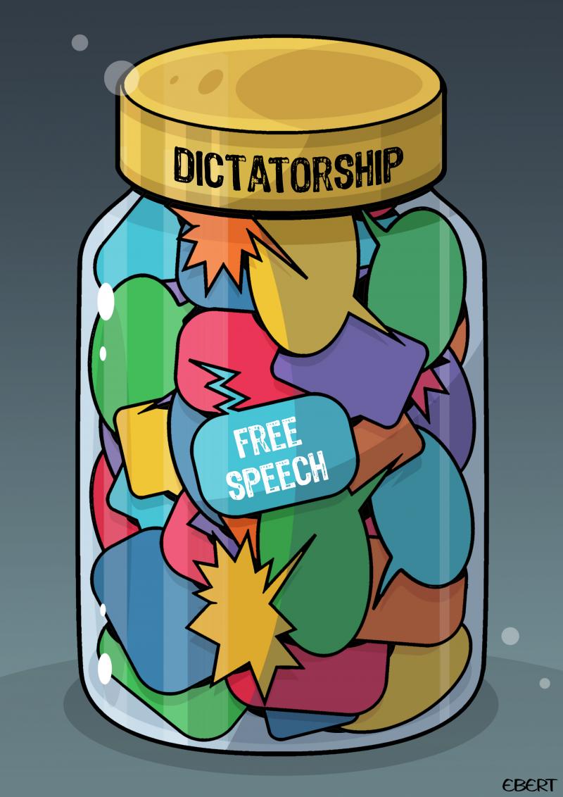 Dictatorship vs free speech | Cartoon Movement